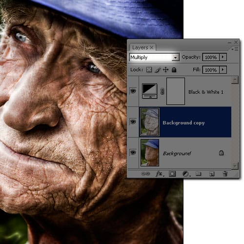 Dramatic Wrinkles - Photoshop Tutorials